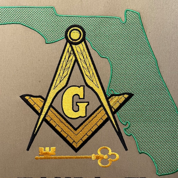 Texas State Master Mason Square and Compass, Embroidery Design Digital ...