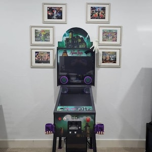 Pin Bot Pinball Arcade Game Backglass Image With No Speaker Part on a ...