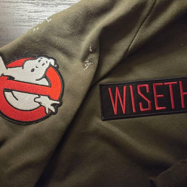 Embroider Custom Patch for Ghostbuster Costume Party Fancy Dress Iron ...