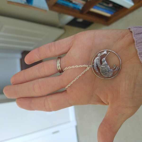 Irish Red Deer Pendant, Irish 1 Pound Coin, Cut Coin Jewelry, Irish ...