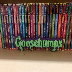Goosebumps Logo / Bookcase Display / Shelf Display - Etsy