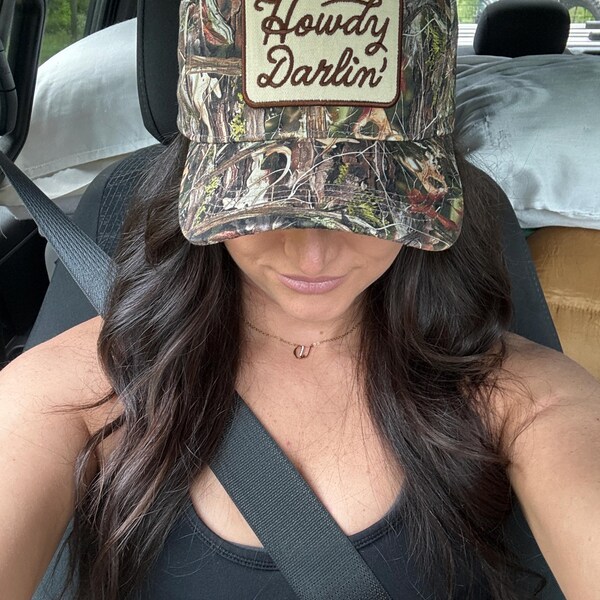 Howdy Honey Hat, Howdy Honey Embroidery Camo Two-tone Trucker Hat, Camo ...