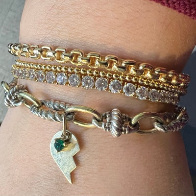 18K Gold Chain Bracelet, Gold Filled Bracelet, Gold Bracelets ...