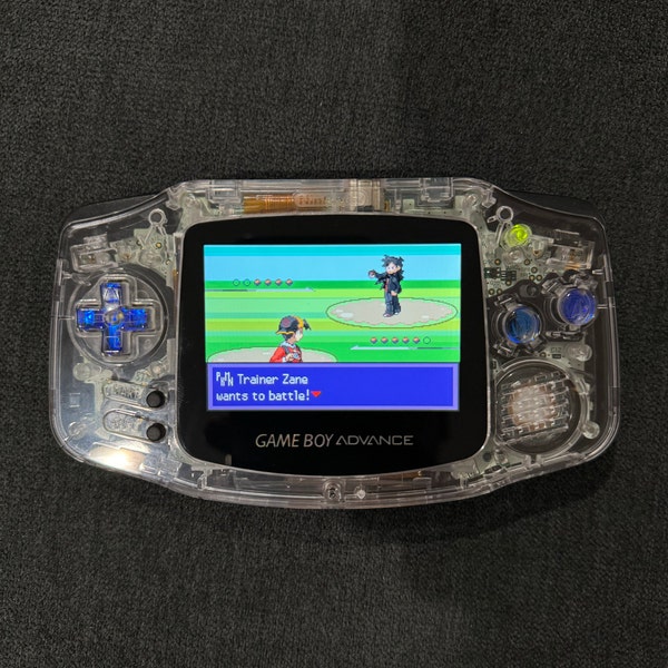 Custom IPS Backlit Nintendo Gameboy Advance Mirror Clear/midnight Opal ...