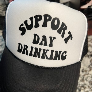 Support Day Drinking Hat Day Drinking 4th of July Trucker Hat 4th of ...