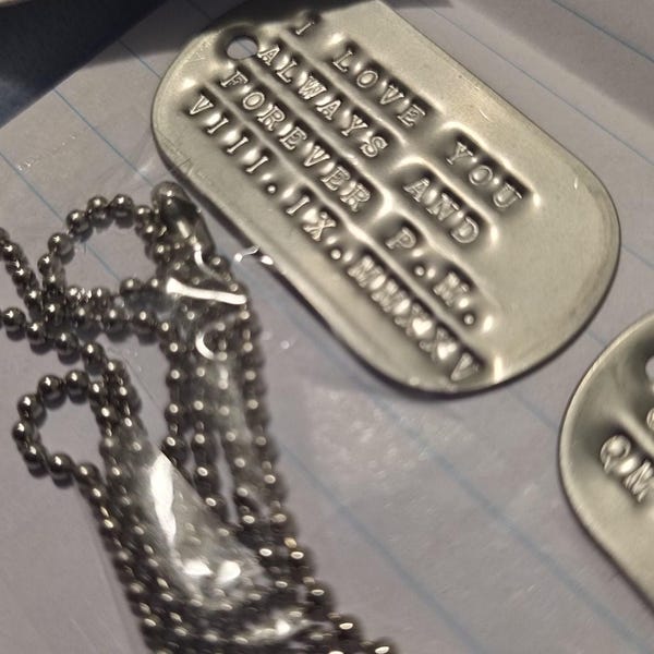 Custom WW2 Style Dog Tag: Personalized Debossed Stainless Steel ...