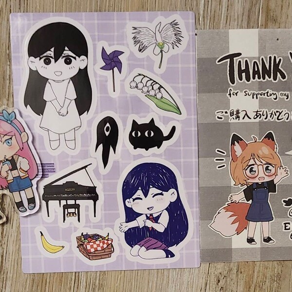 Omori Character Vinyl Sticker Sheets - Etsy