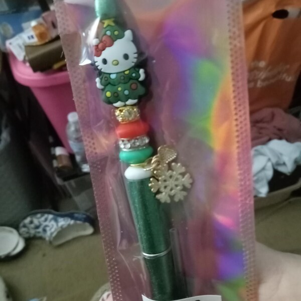 Kitty Friend Dangle Charm, Clasp Accessory, Clasped Charm, Dangler ...