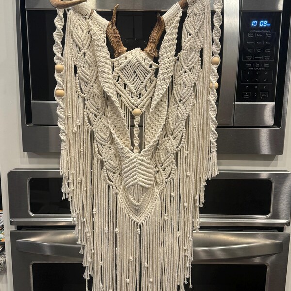 DIY Big Macrame Wall Hanging Pattern, Beginner Macrame PDF Pattern ...