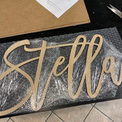 Nursery Name Sign Wood Name Sign Emily Sign Baby Wall Name - Etsy Canada