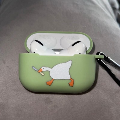 Duck Has the Knife in Mouth Kawaii Airpods Case AirPod Shock Proof ...