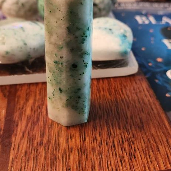 Ajoite Phoenix Stone Sphere Malachite Turquoise Chrysocolla Azurite ...