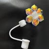 Blingbling Shiny Crystal Flower Straw Topper,weaving Crystal Flower ...