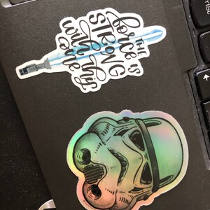 Holographic Imperial Stormtrooper Helmet Star Wars Sticker / High ...