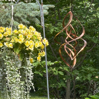 Infinity Copper Sculpture, Wind Spinner, Garden Art - Etsy