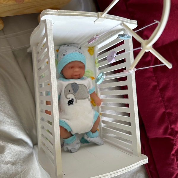 Miniature Play Mobile, Mini Crib Mobile, 1/4 or 1/6, Miniature Crib ...