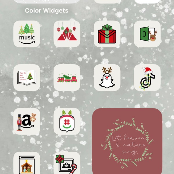 Christmas Aesthetic App Icons Christmas Apps Christmas Cheer App Icons ...