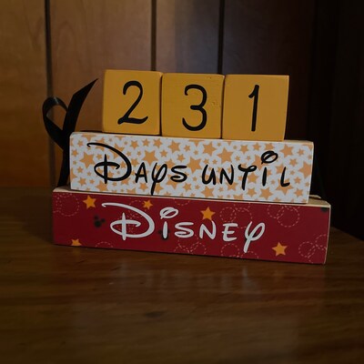 Disney Countdown, Disney World Countdown, Disneyland, Countdown Blocks ...