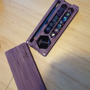 Dungeons Box™ D&D Dice Box USA Made Hero Dice Vault Handmade RPG Bamboo ...