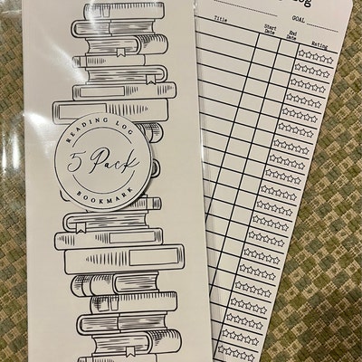 Library Card Bookmark, Reading List Bookmark, Vintage Library Bookmark ...