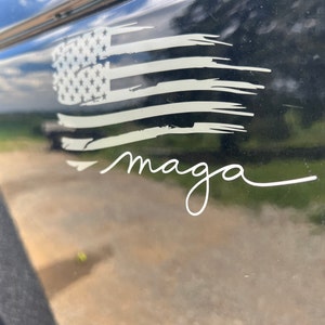 MAGA Cursive Decal - Etsy