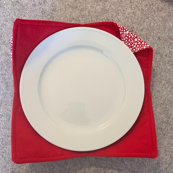 Reversible Dinner Plate Cozy Printable Sewing Pattern and Tutorial ...