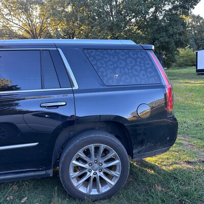 Fits 2015-2020 Cadillac Escalade Rear Side Windows Leopard Cheetah ...