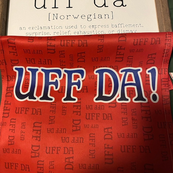 Uff Da Sign Norway Gift Norwegian Sign Scandinavian Home Decor Viking ...