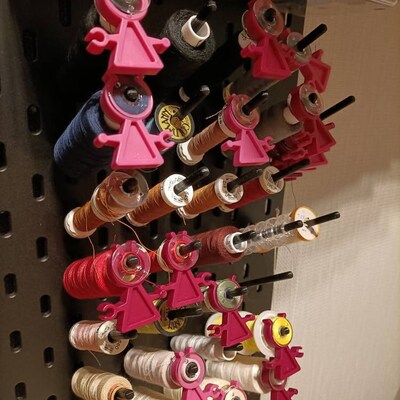 IKEA SKADIS Perforated Plate 10x Thread Spool Holder, Thread Holder for ...