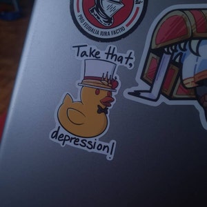 Small Lucifer Duckie Handmade Sticker 2 Variations 1.5x2.27 & 1.8x2.8 ...