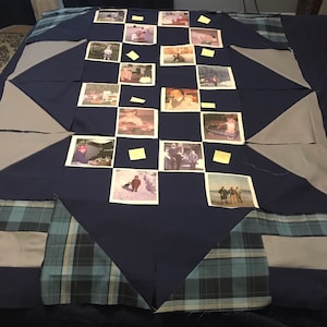 Cotton Fabric Panels for Quilting Custom Photo Quilt Squares Print Your ...