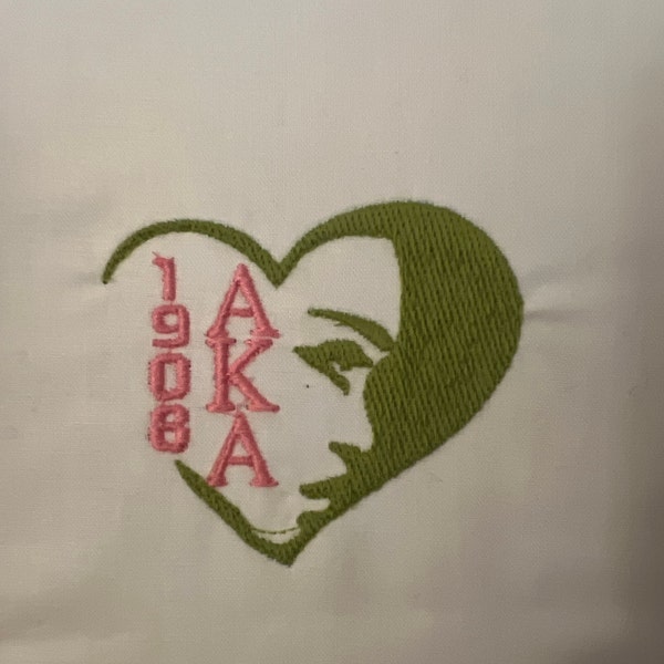 AKA Silver Soror Embroidery Applique Design File AKA 1908 Alpha Kappa ...