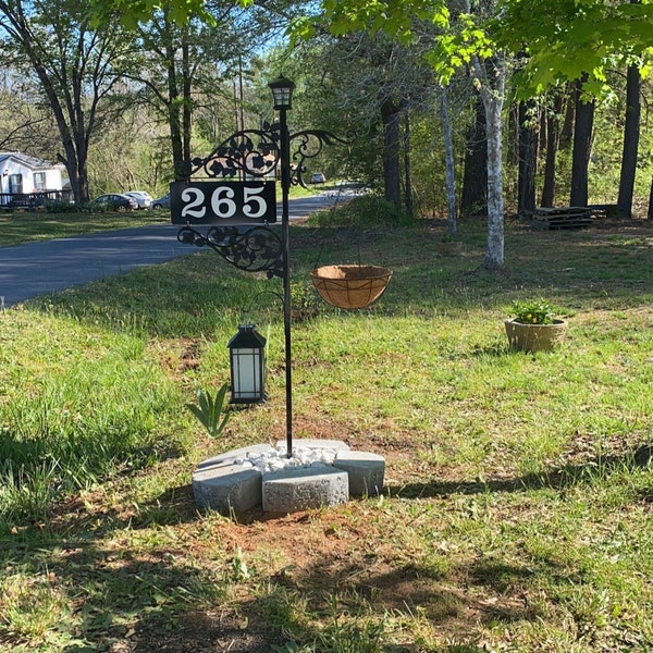 Driveway Address Sign - Double Sided Reflective Address 911 With 60 ...