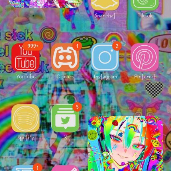 Rainbow Pride Aesthetic IOS 14 Icons Pack - Etsy