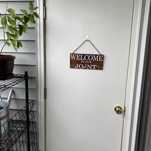 Welcome to Our Joint Marijuana Wood Sign Cannabis Decor - Etsy