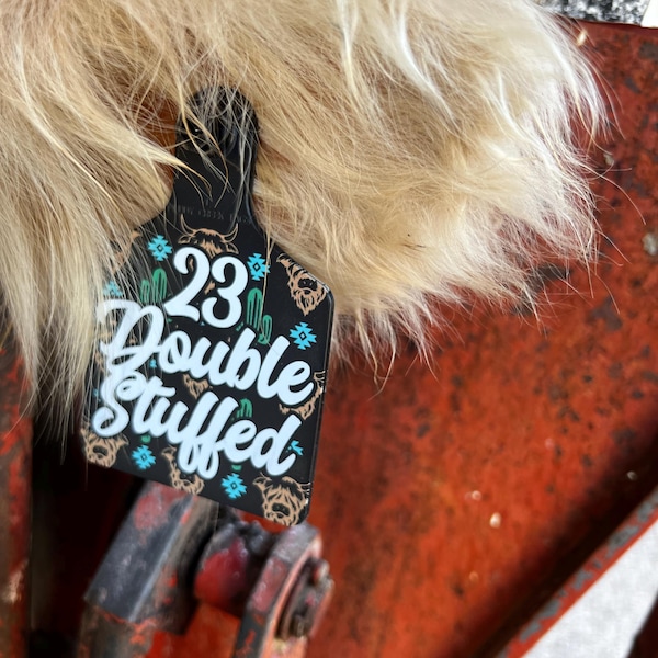 Custom Cattle Ear Tag - UV Printed Full Color Weatherproof ...
