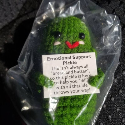 Positive Pickle,emotional Support Pickle,big Fan Pickle,handmade ...
