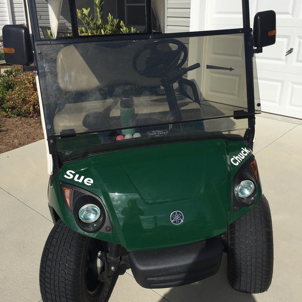 Custom Golf Cart Name Decal, Golf Cart Decor, Name Decal, Personalized ...