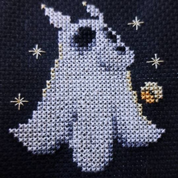 Dog Ghost, Halloween Cross Stitch Pattern, Doggo, Puppy, Witch, Ghost ...