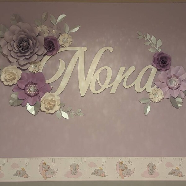 All Blue Paper Flowers Wall Decor Set of 12 Paper Flowers Sky Blue and ...