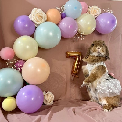 Mini Number Balloon Inflated With Cup & Stick Silver Foil - Etsy