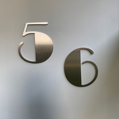 White House Numbers, Unique House Number, Helvetica House Number ...