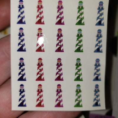 Lighthouse Nail Art Decals - Etsy