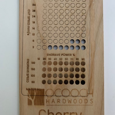 Xtool Test Files, Xtool Material Test, Xtool Creative Space Laser Test ...