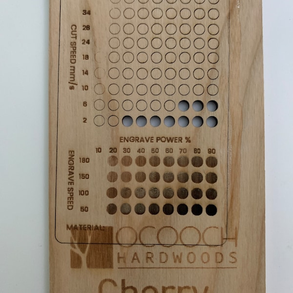 Xtool Test Files, Xtool Material Test, Xtool Creative Space Laser Test ...