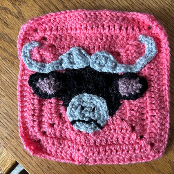 Rabbit Granny Square Crochet Pattern - Etsy