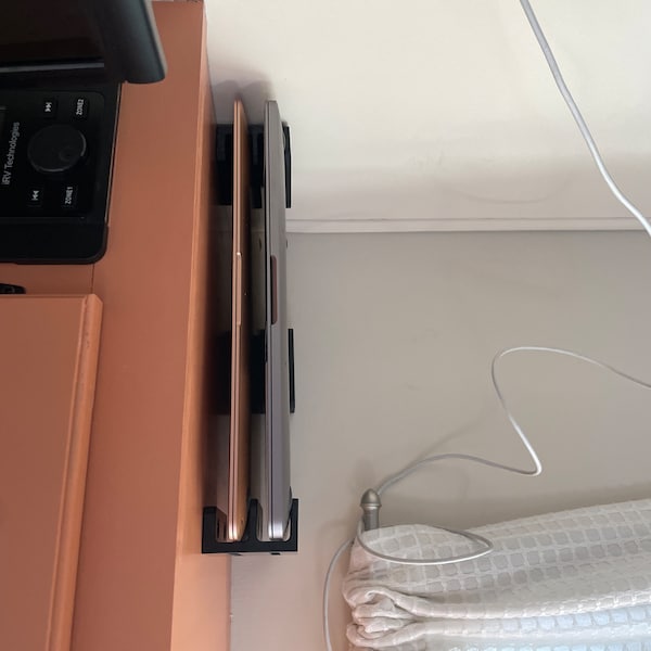 Under Desk Double Decker Laptop Holder Mount | Fits Double the Laptops ...