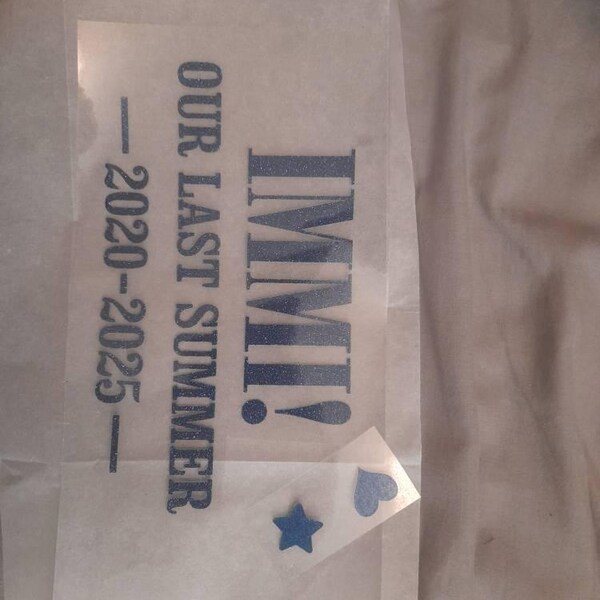 Custom Mamma Mia Decal for Leavers Shirt | Leavers 2025 Iron-on Decal ...