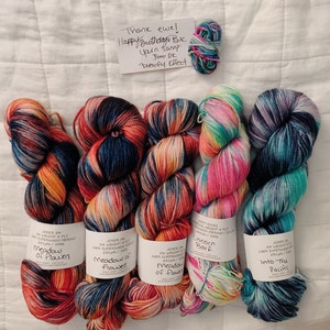 Hand dyed yarn dk weight yarn dk yarn 100% Superwash | Etsy
