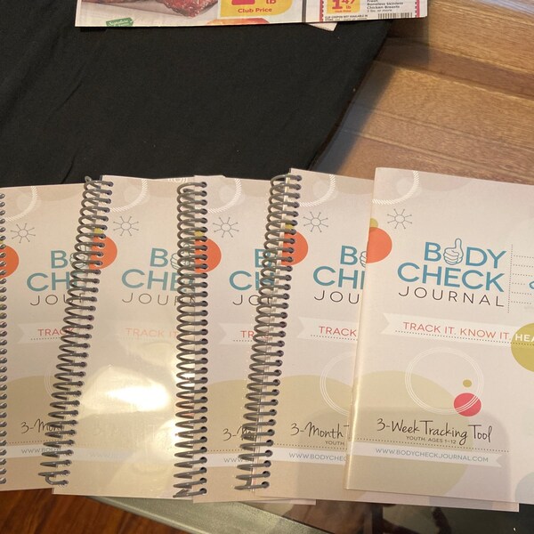 Body Check Journal - Kid's Medical Tracking Health Journal 3 Week- Down ...